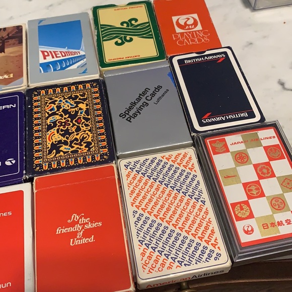 Games | Lot Of 15 Vintage Airline Playing Cards | Poshmark